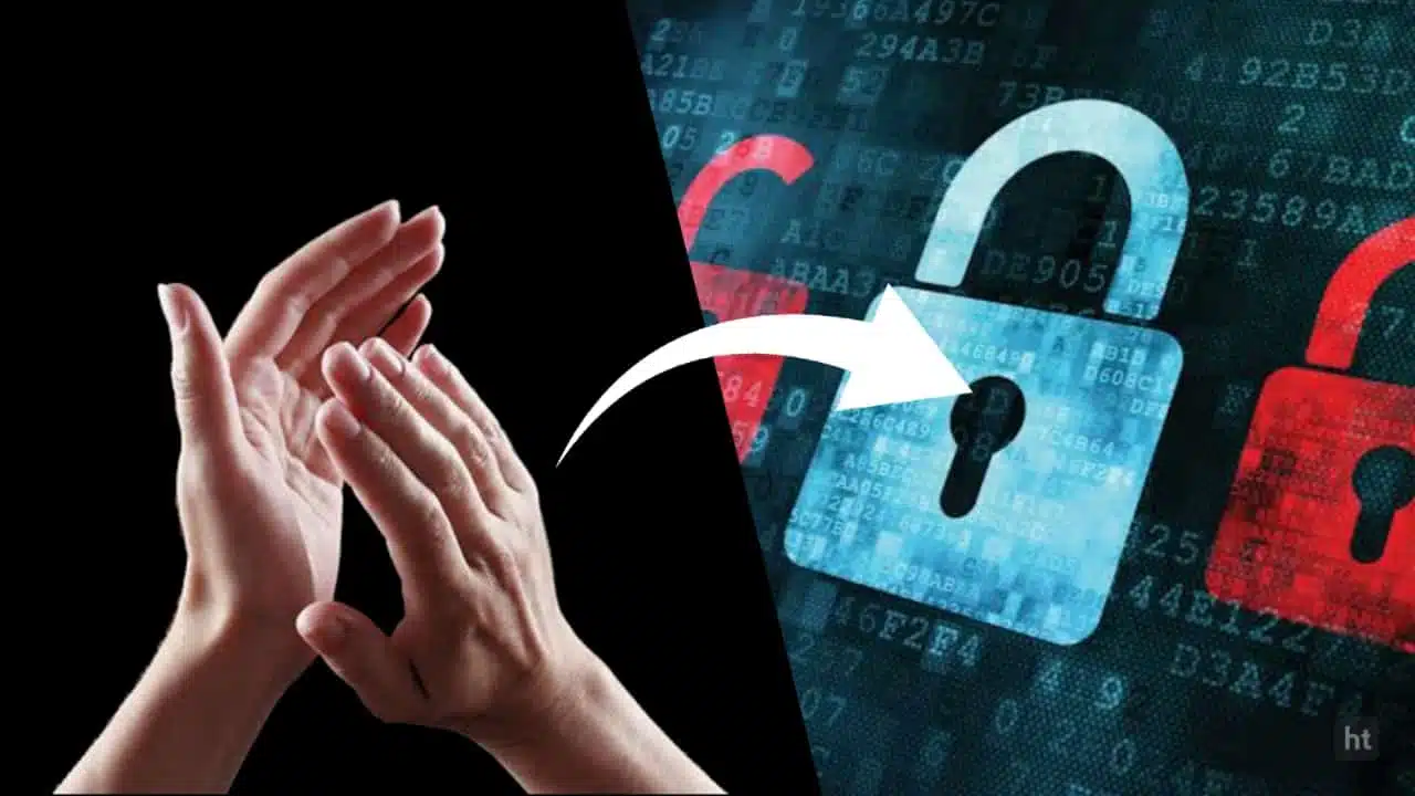 Set sensor lock feature hand lock to your phone using Wave app.