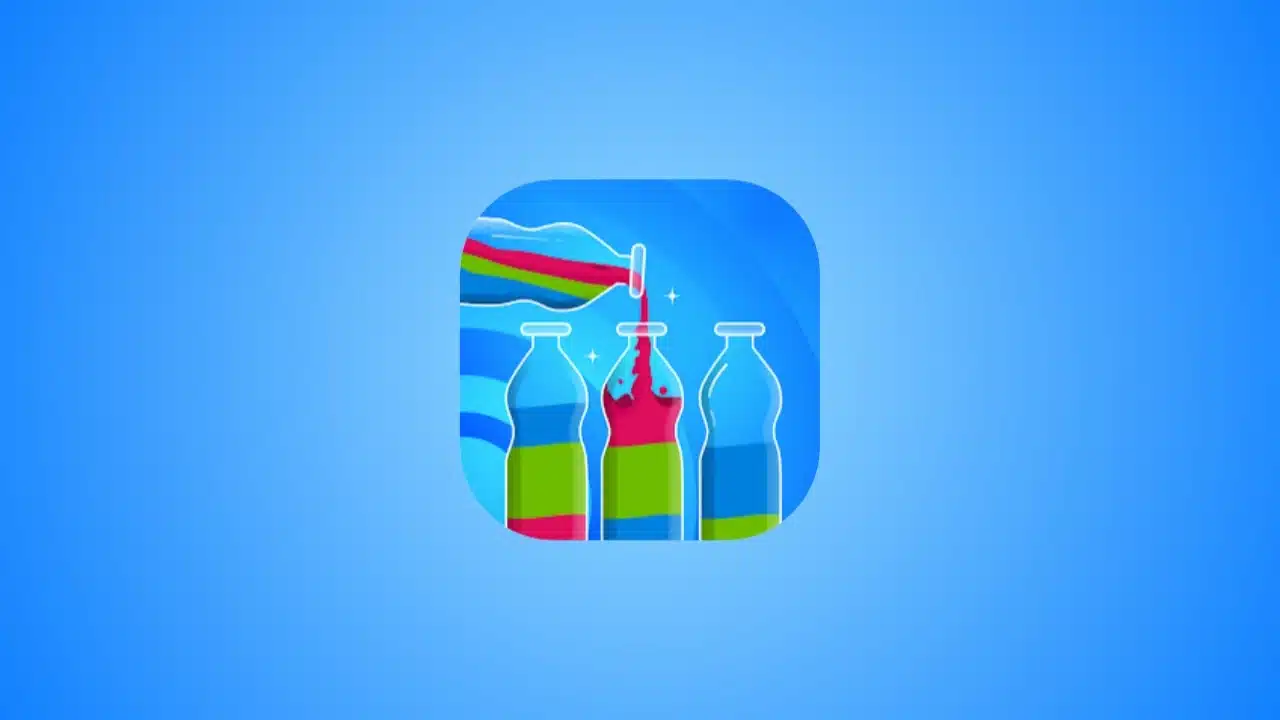 Play Color Sorting Puzzle to train your brain using Water Glass Sort Puzzle