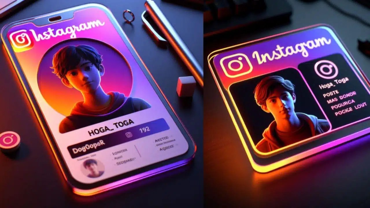 How to Create an Instagram Profile Glass ID Card Photo Using Bing AI ...