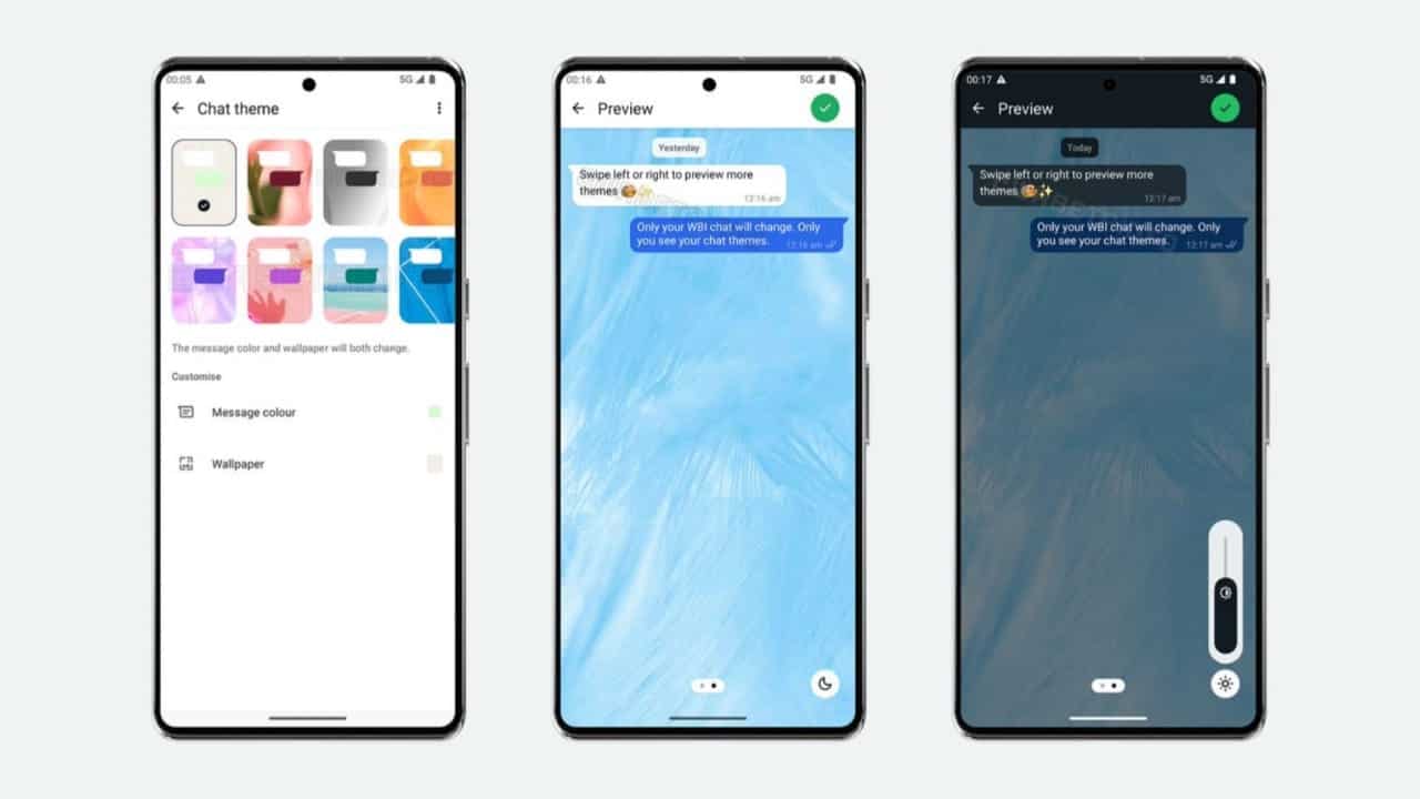 WhatsApp Chat Themes Are Arriving With 22 Color Options for Beta Users